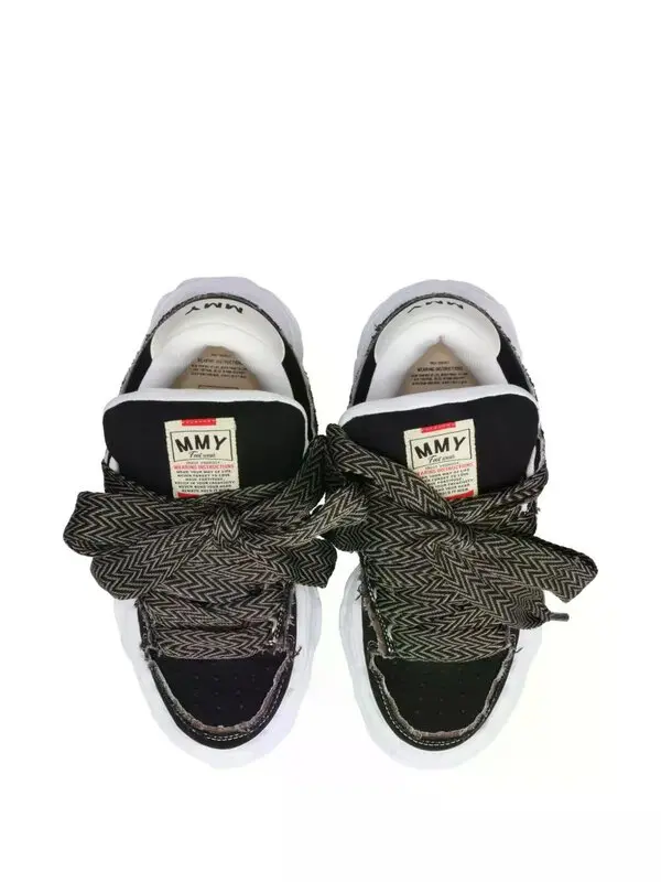Mihara Yasuhiro Wayne Puffer Og Sole Patterned Lace Canvas Low-top Sneakers