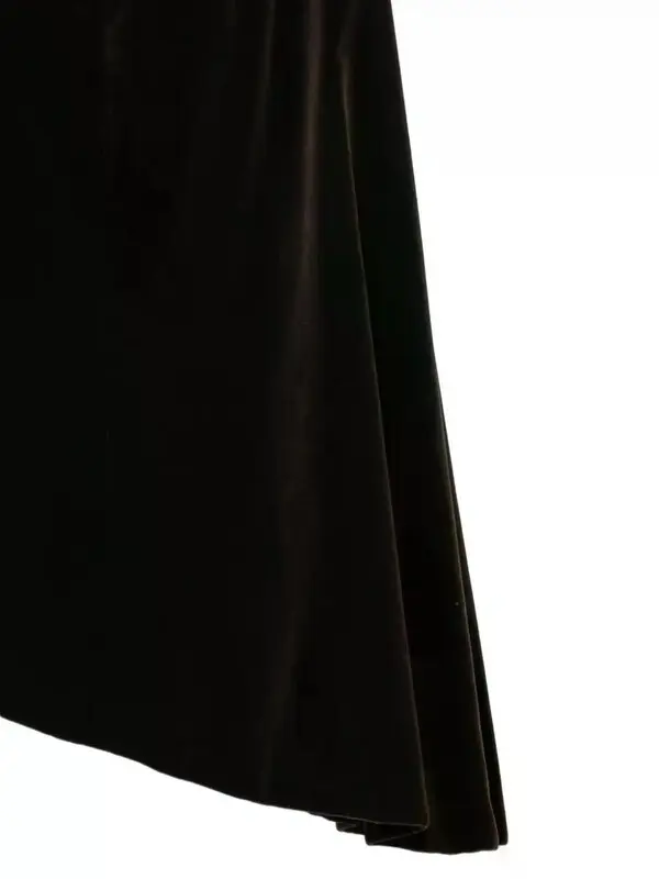 Saint Laurent Asymmetric Velvet Skirt