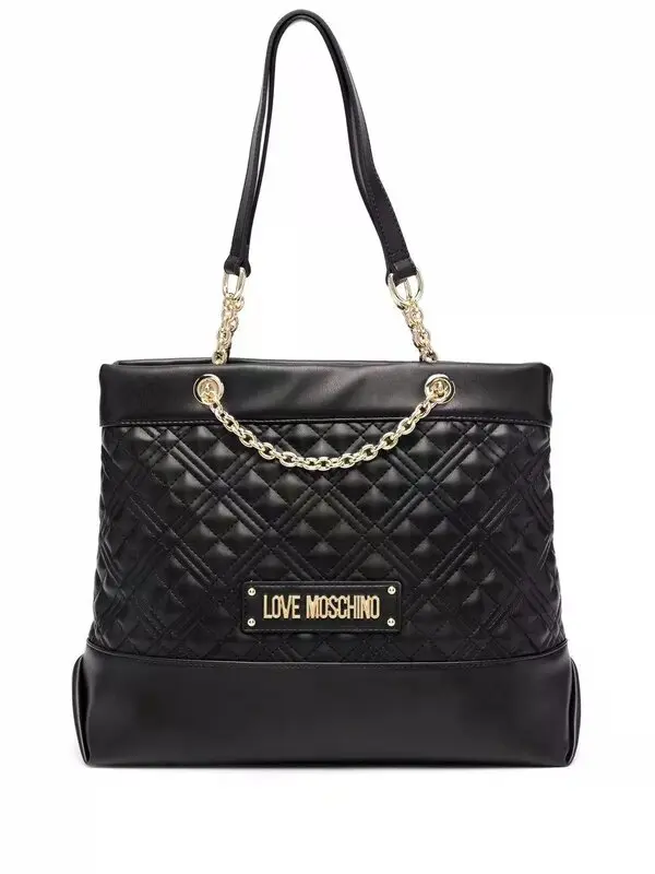 Moschino Quilted-finish Tote Bag - Black