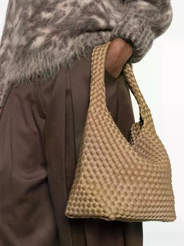 MARREA Woven Shoulder Bag - Neutrals