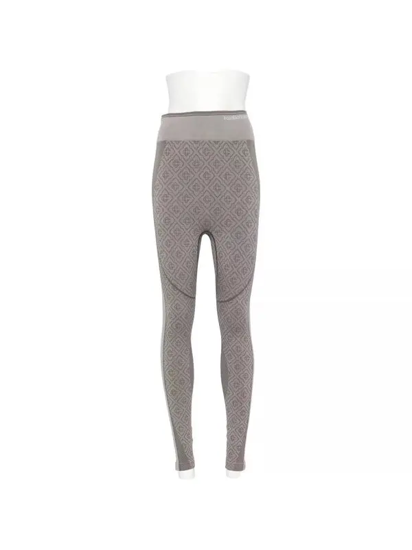 Casablanca Monogram-pattern Leggings - Grey