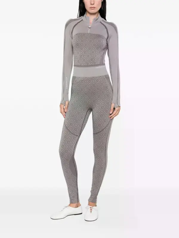 Casablanca Monogram-pattern Leggings