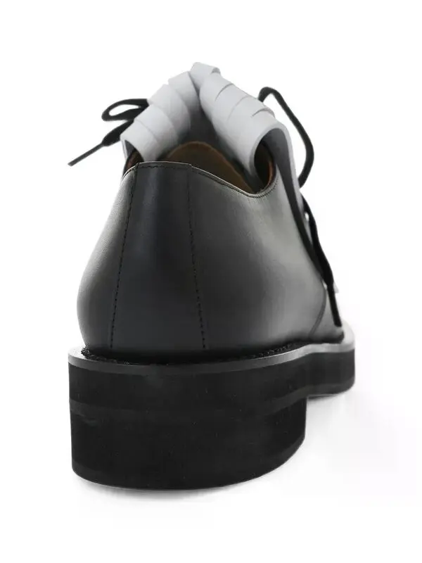 Marni Fringe-detail Leather Derby Shoes