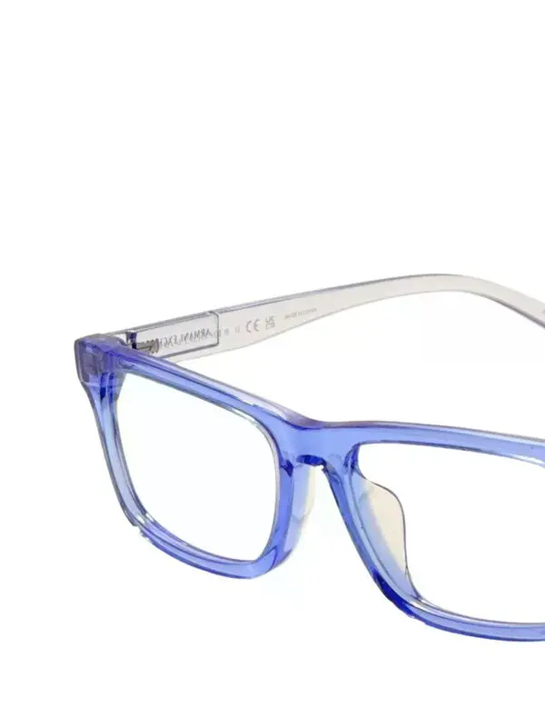 Armani Exchange Rectangle Frame Eyeglasses - Blue