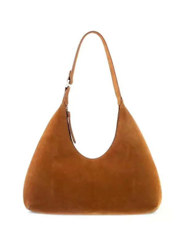 By Far Amber Suede Shoulder Bag - Brown