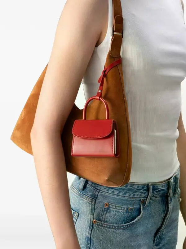 By Far Amber Suede Shoulder Bag