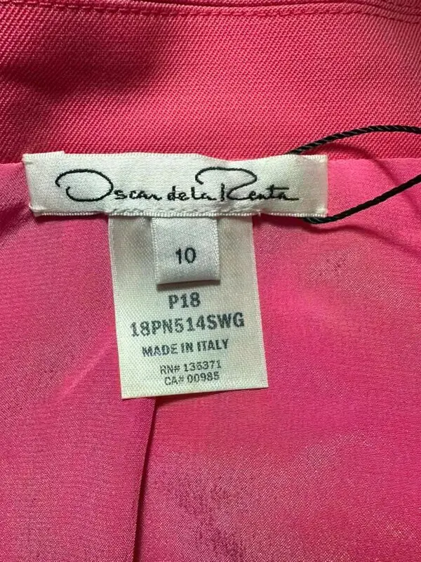 Oscar De La Renta Single-breasted Blazer With Notched Lapels