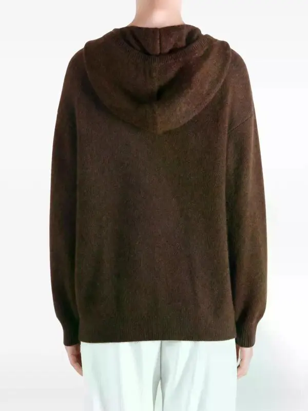Frenckenberger Zip-up Knit Hoodie