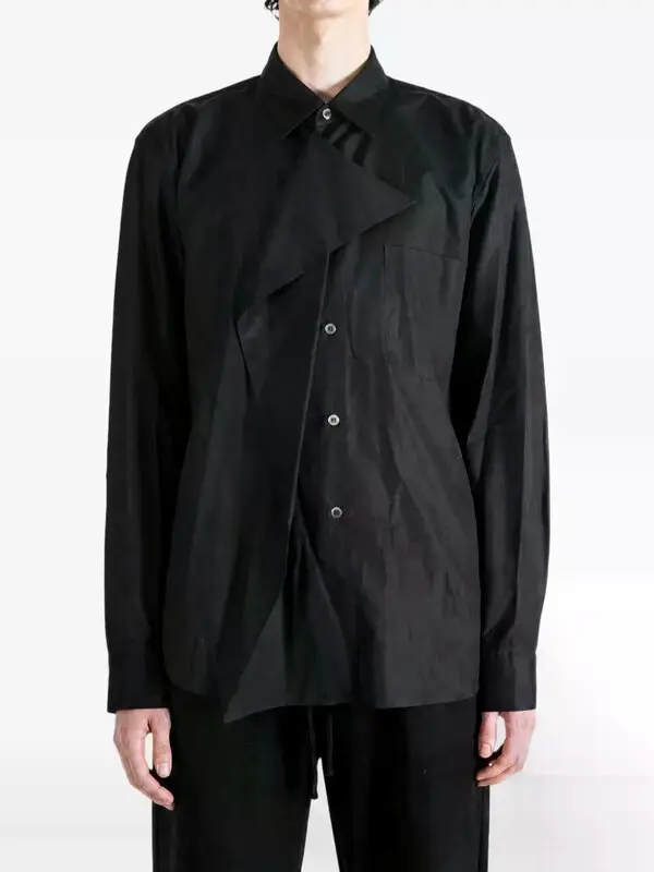 Comme Des Garçons Deconstructed Asymmetric Draped Shirt