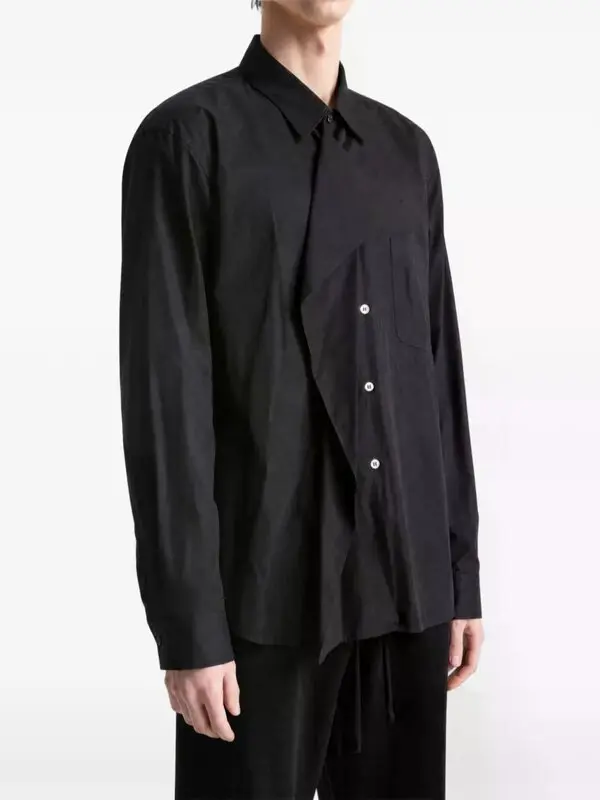 Comme Des Garçons Deconstructed Asymmetric Draped Shirt