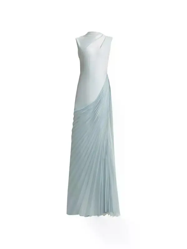 GEMY MAALOUF Sleeveless Pleated Maxi Dress