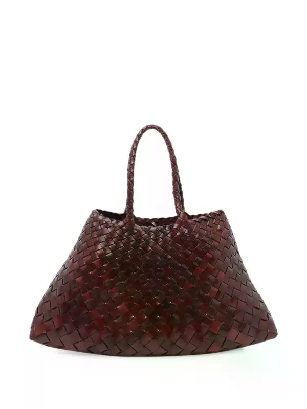Dragon Diffusion Small Santa Croce Woven Leather Tote Bag