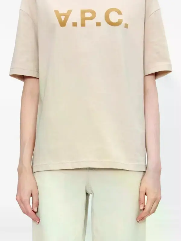 A.p.c. Vpc Logo Print T-shirt - Neutrals
