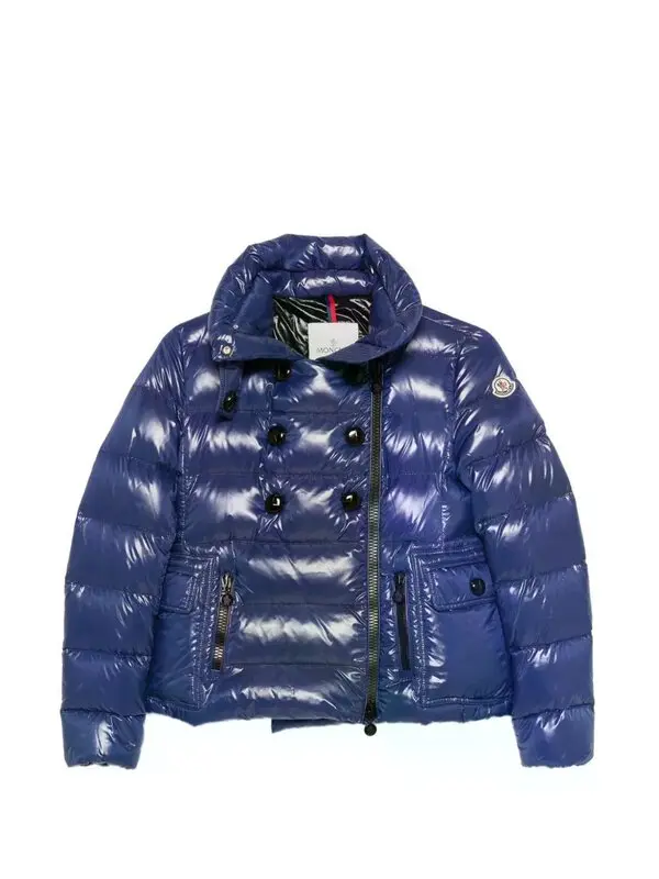 Moncler 2010s Double-breasted Down Jacket - Blue
