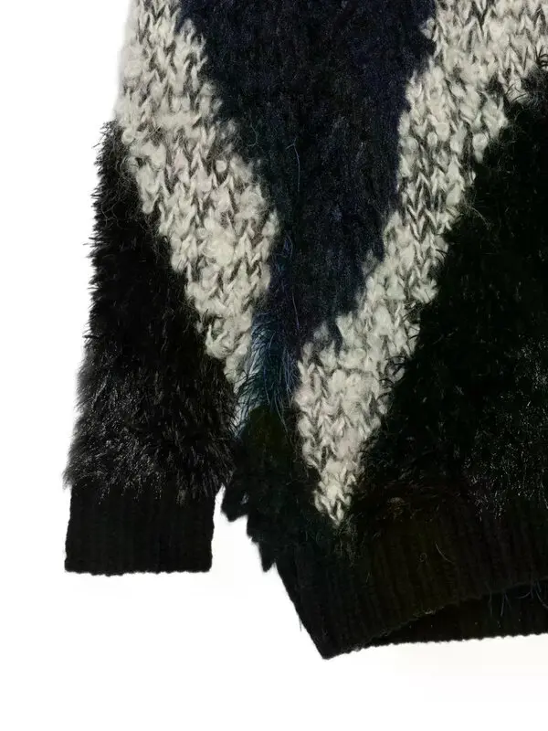 JUNYA WATANABE COMME DES GARCONS Chevron Knit Mini Dress