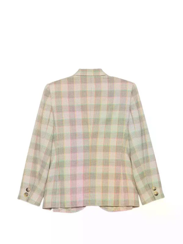 Valentino Garavani 1980s Check-pattern Single-breasted Jacket