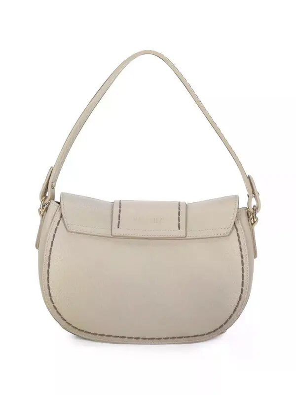 VISONA` Visona Contrast-stitch Shoulder Bag