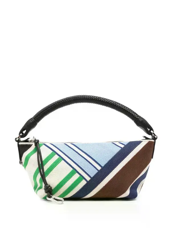 Loewe Striped Woven Tote Bag - Neutrals