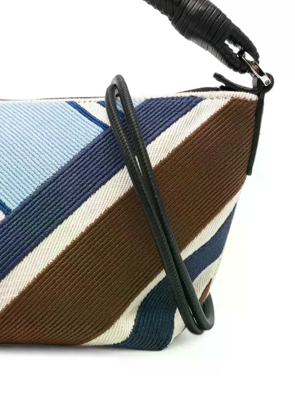 Loewe Striped Woven Tote Bag