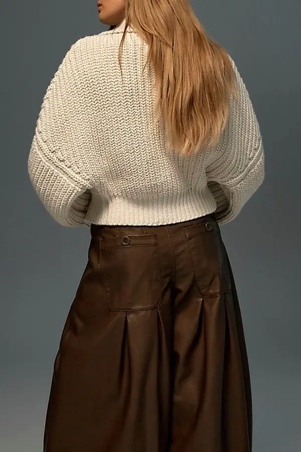Free People Right Turn Vegan Leather Trousers At
