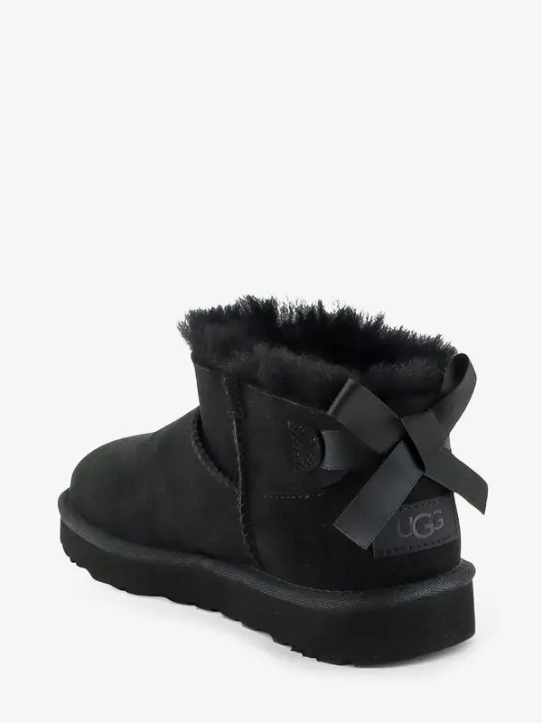 UGG Ultra Mini Bailey Bow Suede Ankle Boots