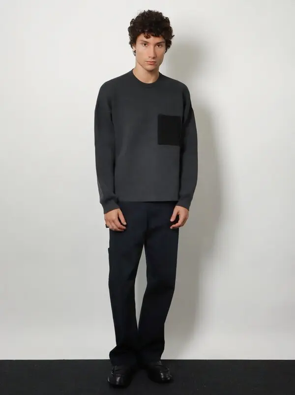 Loewe Anagram Cotton Blend Sweatshirt - Grey