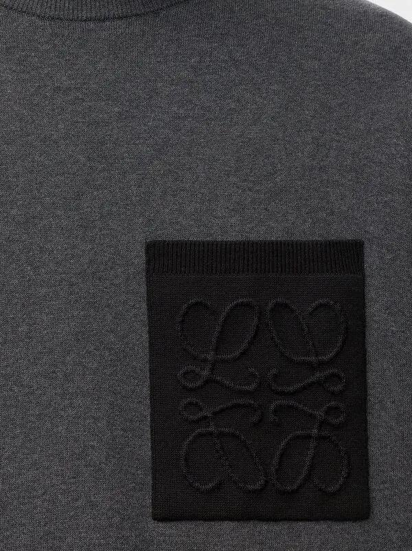 Loewe Anagram Cotton Blend Sweatshirt - Grey
