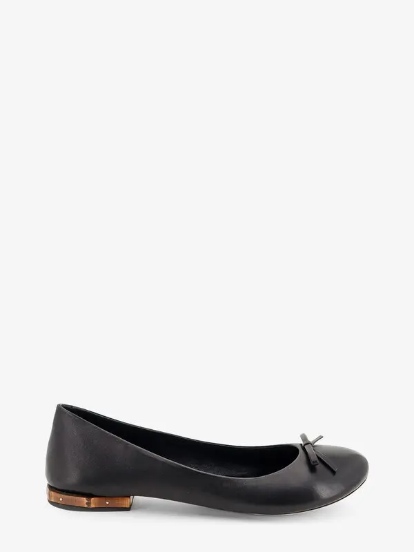 Gucci Leather And Bamboo Ballerinas