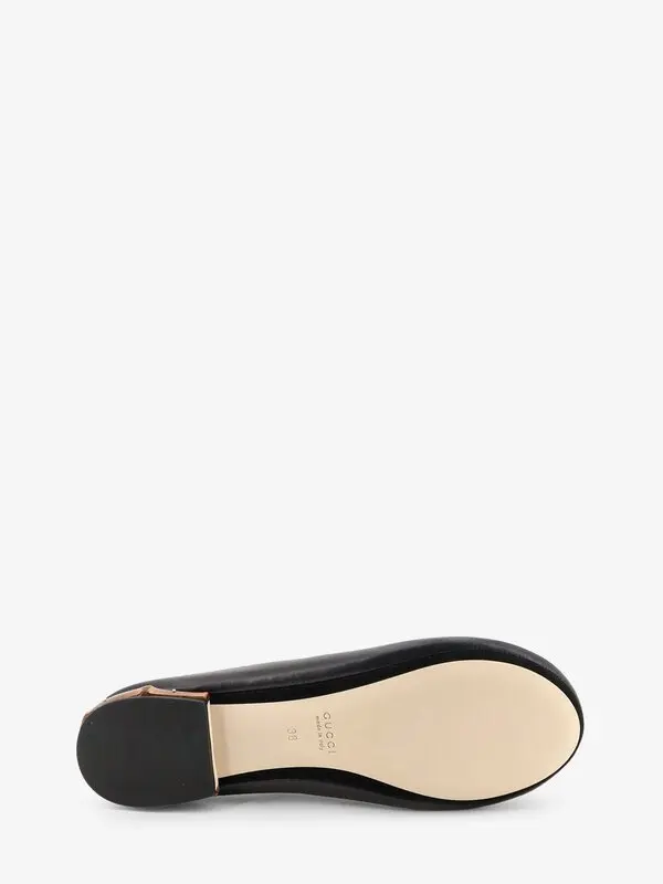 Gucci Leather And Bamboo Ballerinas