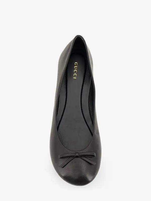 Gucci Leather And Bamboo Ballerinas