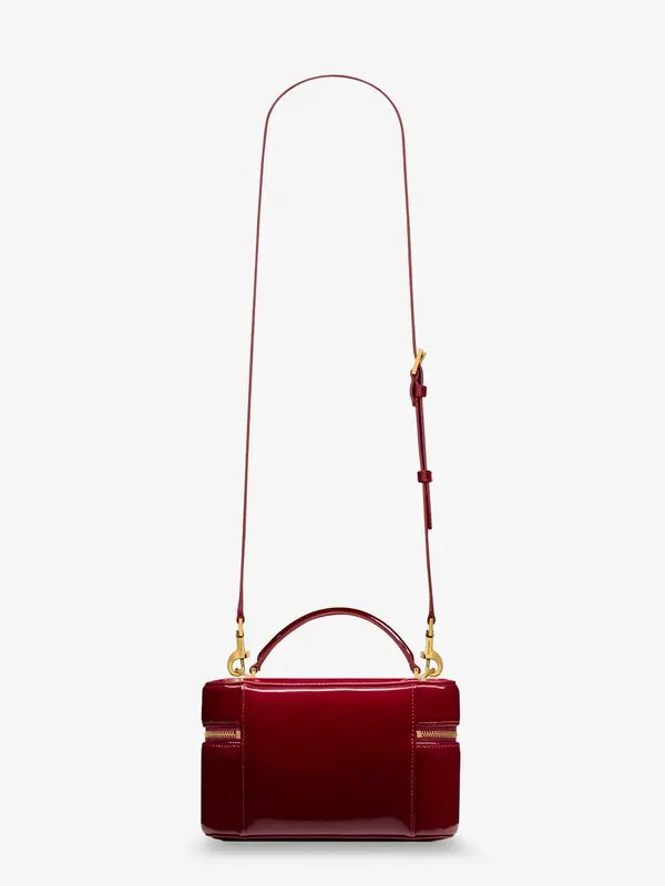 Saint Laurent Patent Leather Vanity Bag - Red