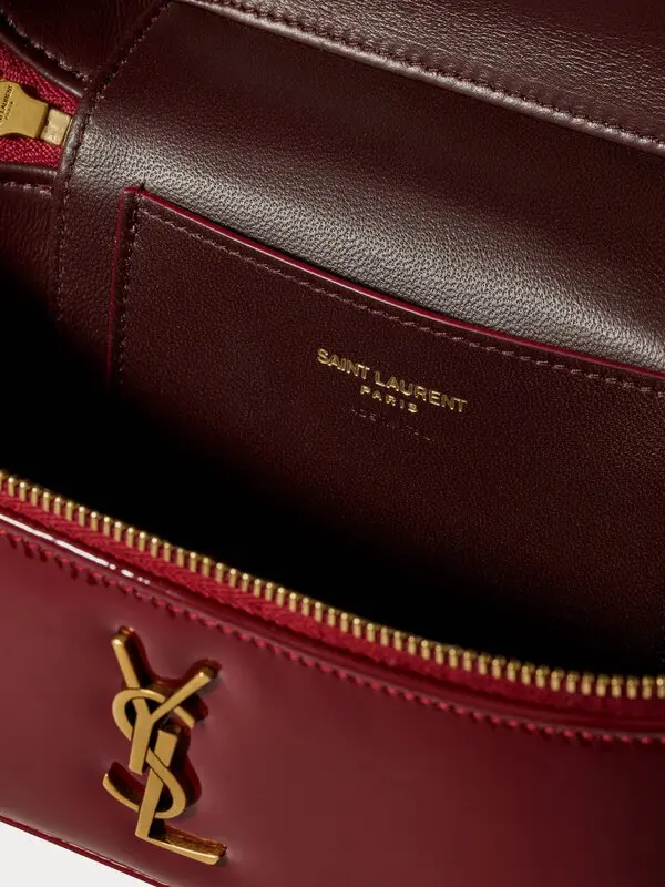Saint Laurent Patent Leather Vanity Bag - Red