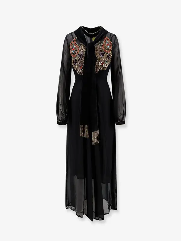 PHILIPPA 1970 Sutton Embellished Viscose Maxi Dress