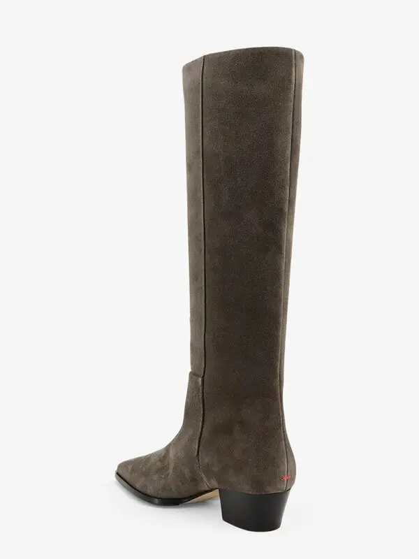 AeydĒ Suede Squared Toe Boots