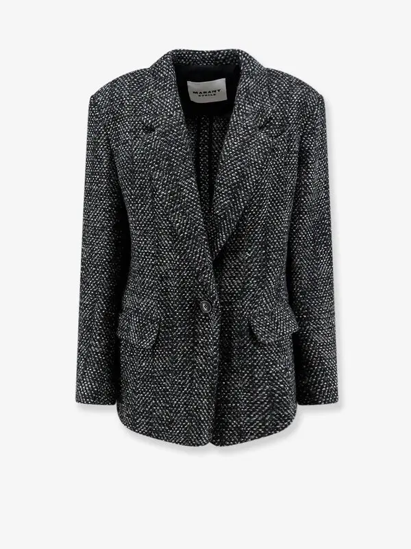 MARANT ETOILE Parly Wool Blend Blazer - Black