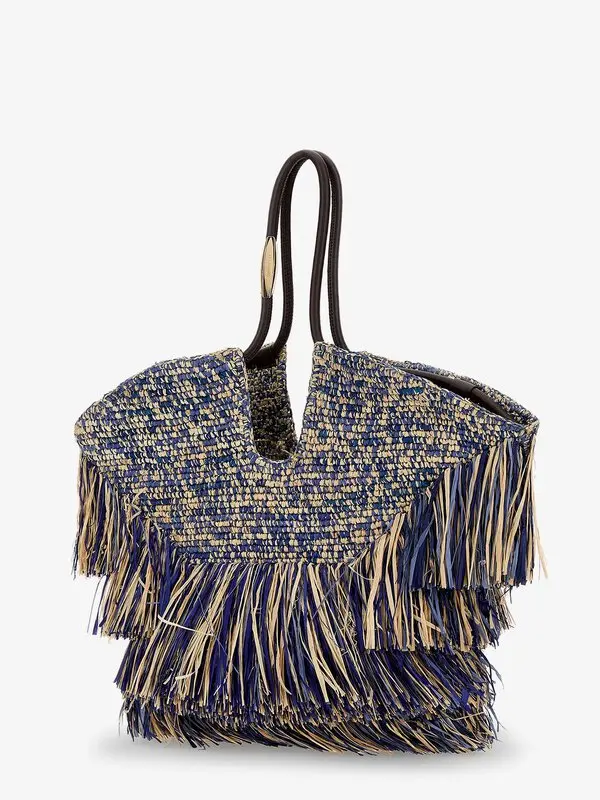 Zimmermann Goldentime Raffia Shoulder Bag