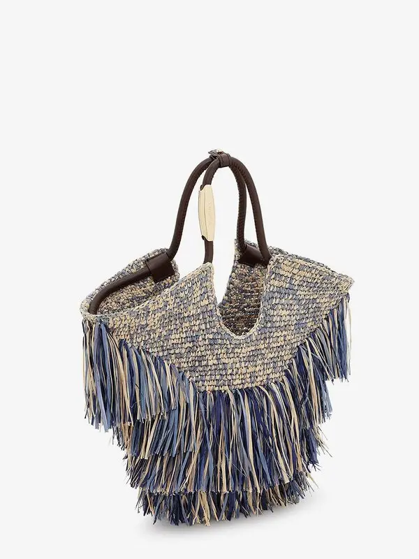 Zimmermann Goldentime Raffia Handbag
