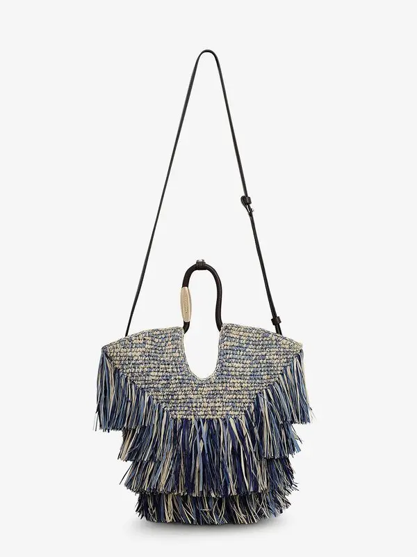 Zimmermann Goldentime Raffia Handbag