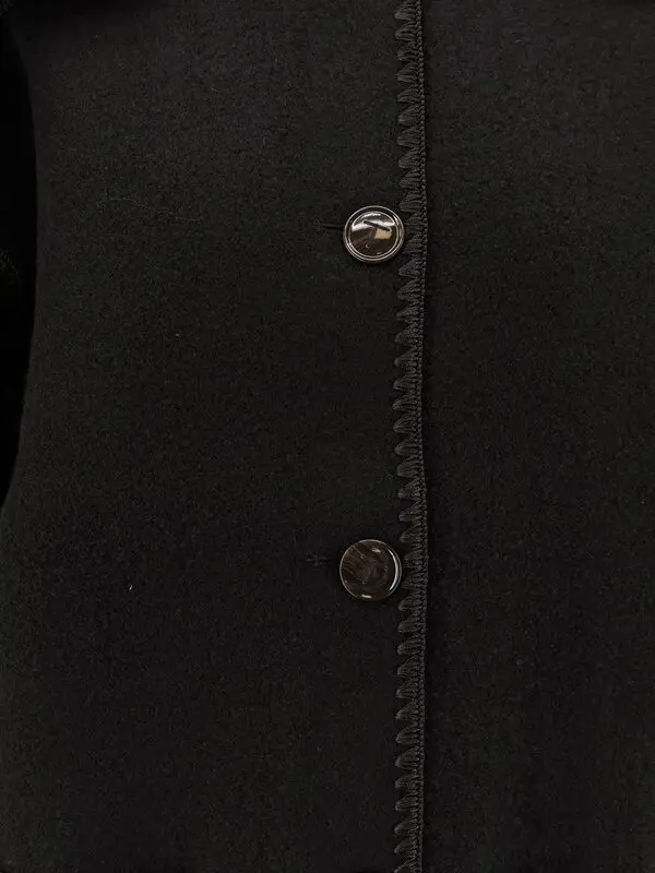 TOTEME Embroidered Scarf Jacket In Wool Blend