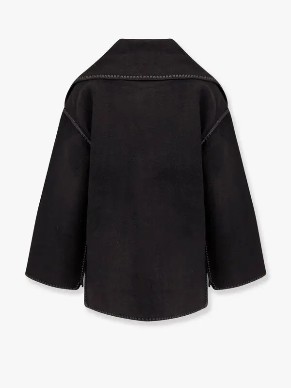 TOTEME Embroidered Scarf Jacket In Wool Blend