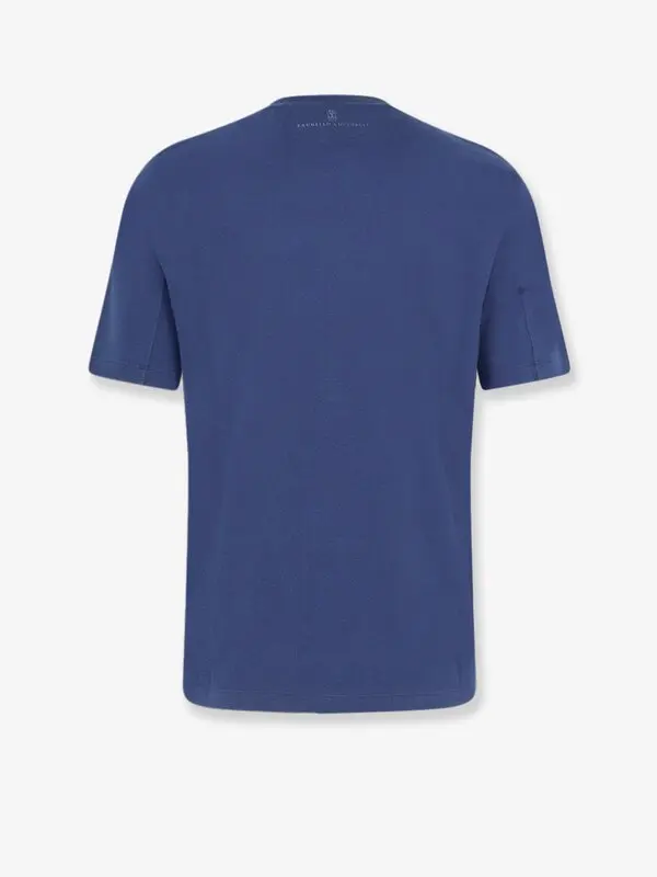 Brunello Cucinelli Cotton T-shirt With Front Embroidery