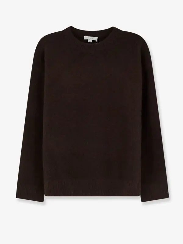 Vince Cashmere Ribbed Crewneck Sweater