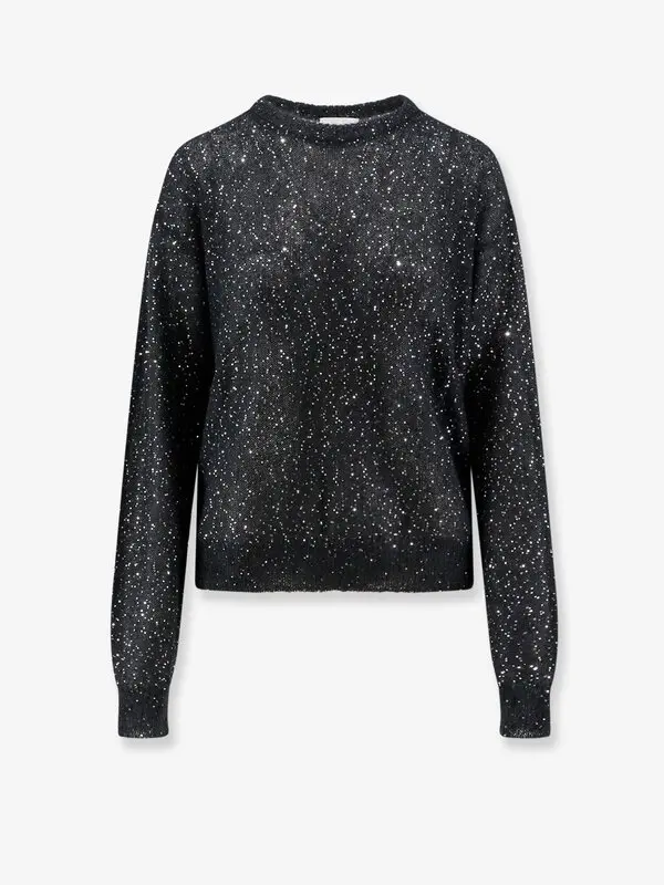 NUDE Mohair Blend Sequin Embellished Sweater
