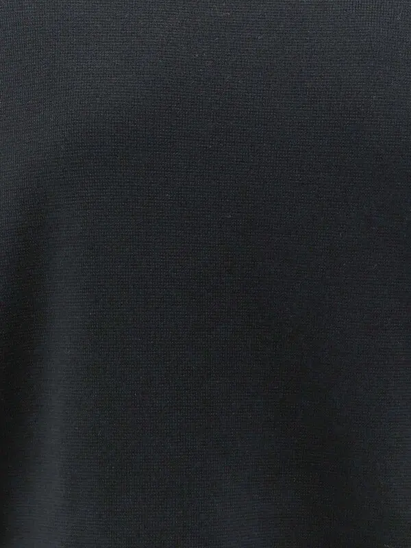 NUDE Wool Blend Boat Neck Sweater - Black