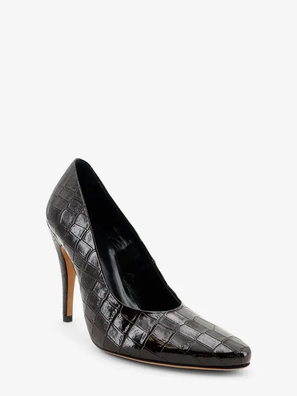 JUDE Jerry Leather Décolleté With Croc Effect