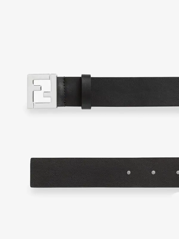 Fendi Leather Belt With Ff Logo