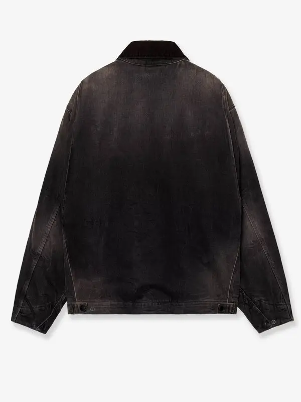 Carhartt Work In Progress Washed-out Denim Jacket - Black