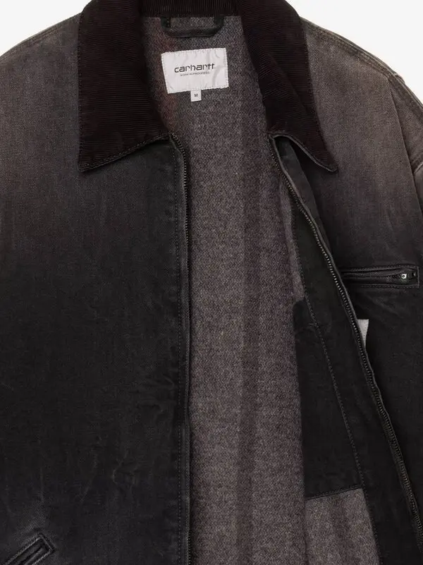 Carhartt Work In Progress Washed-out Denim Jacket - Black