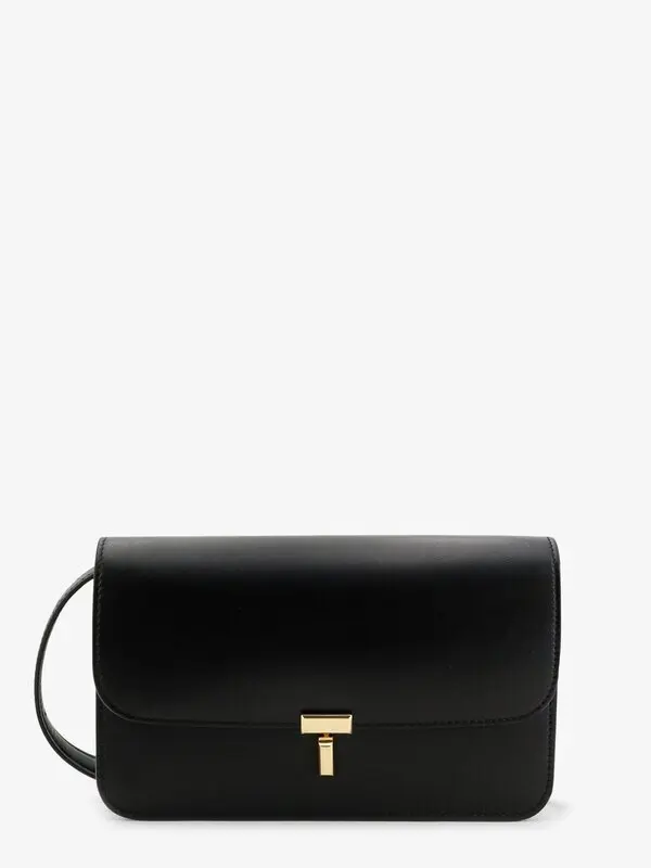 TOTEME T-lock Leather Crossbody Bag