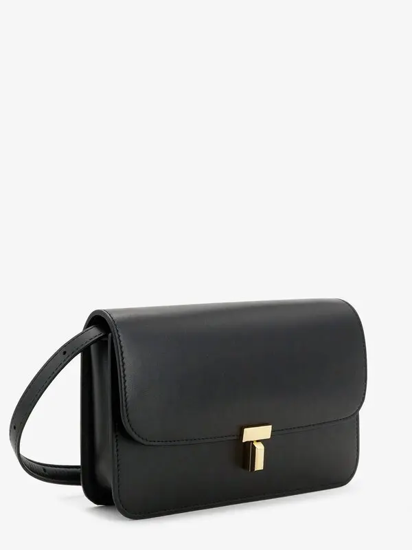 TOTEME T-lock Leather Crossbody Bag